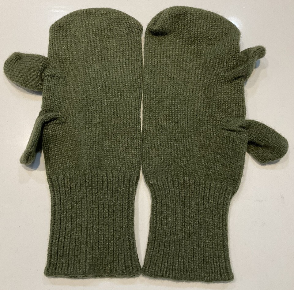 1983 Original U.S. Army Military Wool Nylon Trigger Finger Mitten ...