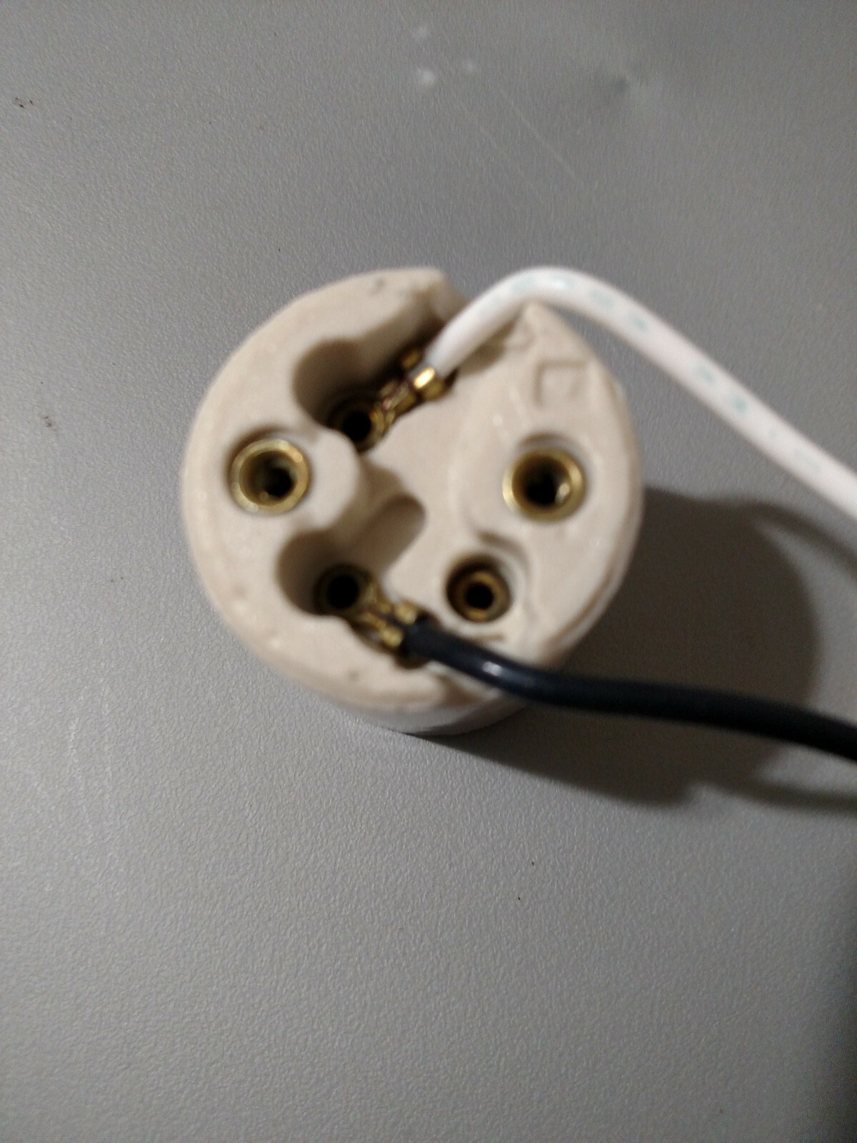 PORCELAIN SOCKET FOR VINTAGE STONCO FILLING STATION PUMP ISLAND SPOT ...