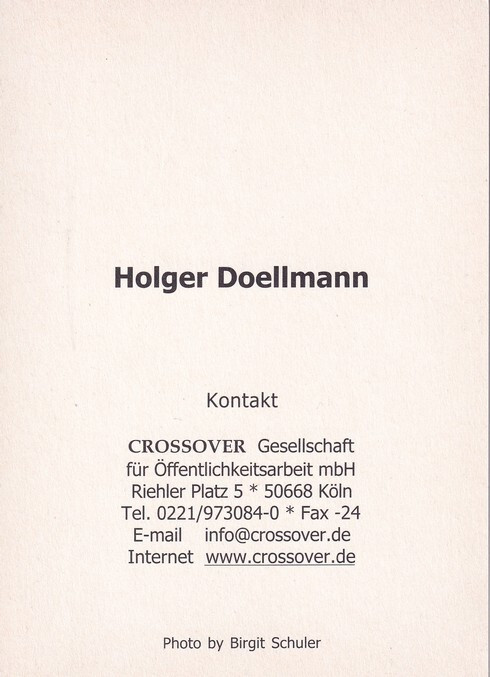 Attore | Holger DOELLMANN | Anni 2000 (Ritratto Colore) Crossover | eBay