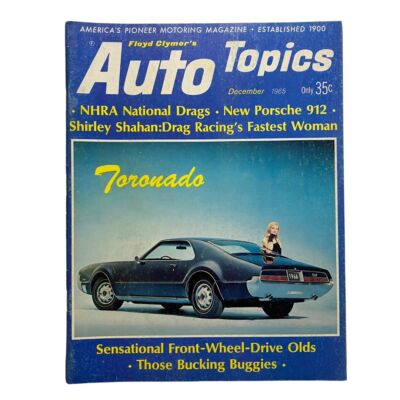 VTG Auto Topics Magazine December 1965 New Oldsmobile Toronado No Label ...