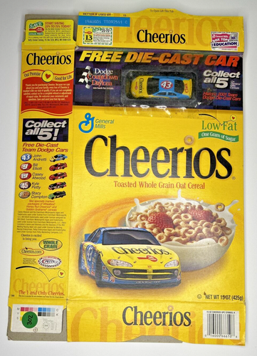 2001 Empty Cheerios Free Die-Cast Car John Andretti 15OZ Cereal Box SKU ...