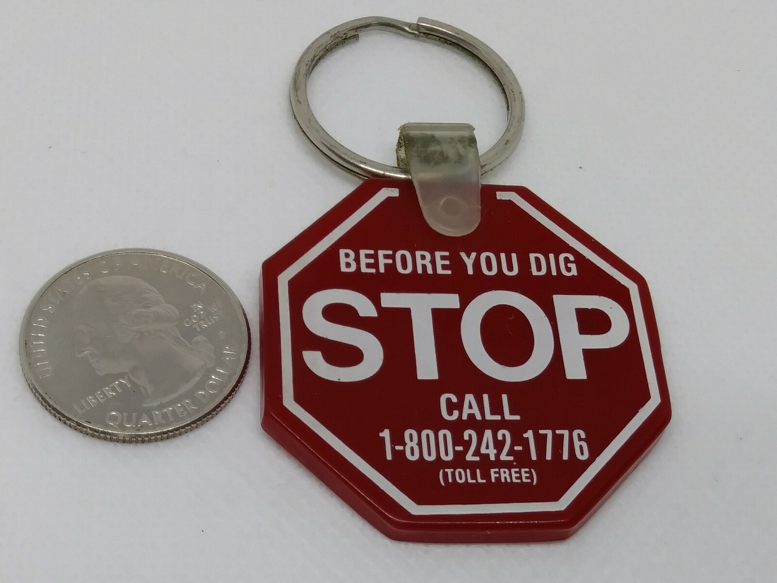 Before You Dig Stop Pennsylvania One - Call System Rubber Keychain | eBay