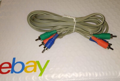 8 ft COMPONET RGB RED GREEN BLUE RCA VIDEO Cable COAXIAL DVD VCR HDTV ...