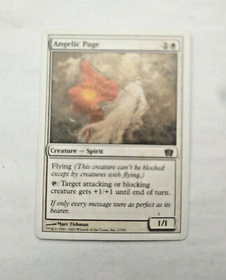 MTG Angelic Page Eighth Edition 2 Regular Common - Premium NOS ...