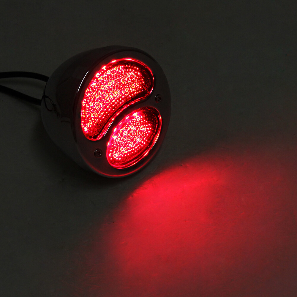 Model A Tail Lights Lamps Stainless Steel Red Brake Light Hot Rat Rod ...