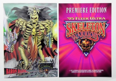 BARON DARK (1) 1995 Fleer Ultra SKELETON WARRIORS Promo Card Premiere ...