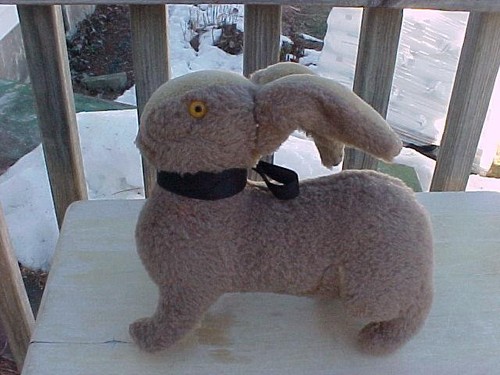Vintage Grey & White Mohair ? Bunny Rabbit Steiff Maybe ?? | eBay