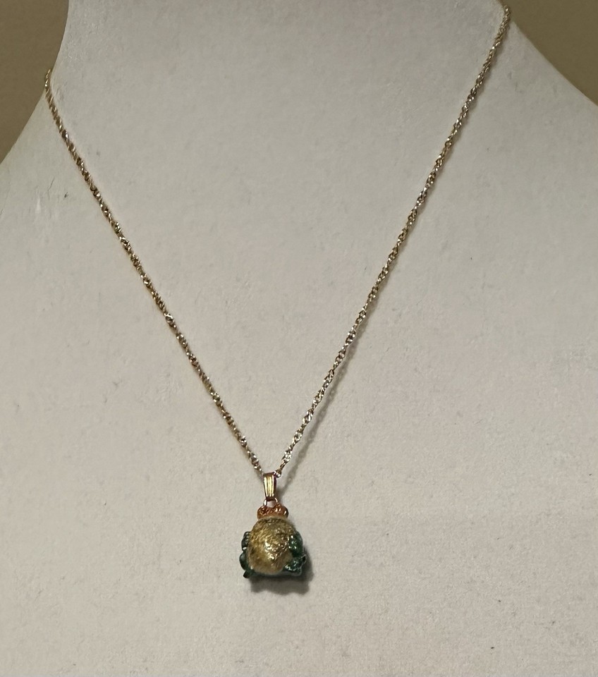 Kingspoint Designs Enameled And Bejeweled Frog Trinket Box W/Necklace ...