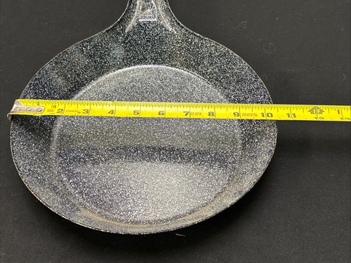 Vintage Antique Tin /Metal Skillet-10 1/2”- Enamel Cowboy Pan | eBay