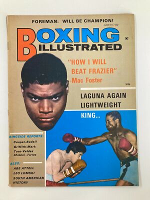VTG Boxing Illustrated Magazine June 1970 Mac Foster v Joe Frazier No ...