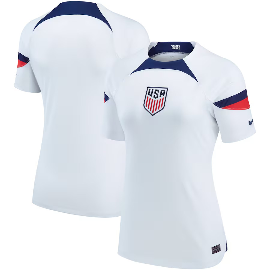 Usmnt Nike Womens 2022 23 Home Breathe Stadium Replica Blank Jersey