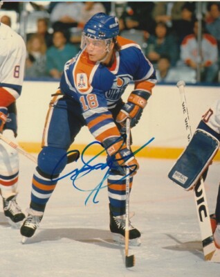 VINTAGE CRAIG SIMPSON SIGNED EDMONTON OILERS 8x10 PHOTO! Autograph | eBay
