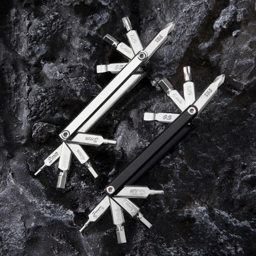 Folding Multifunctional Bike Tool Portable Screwdriver Set Travel | eBay