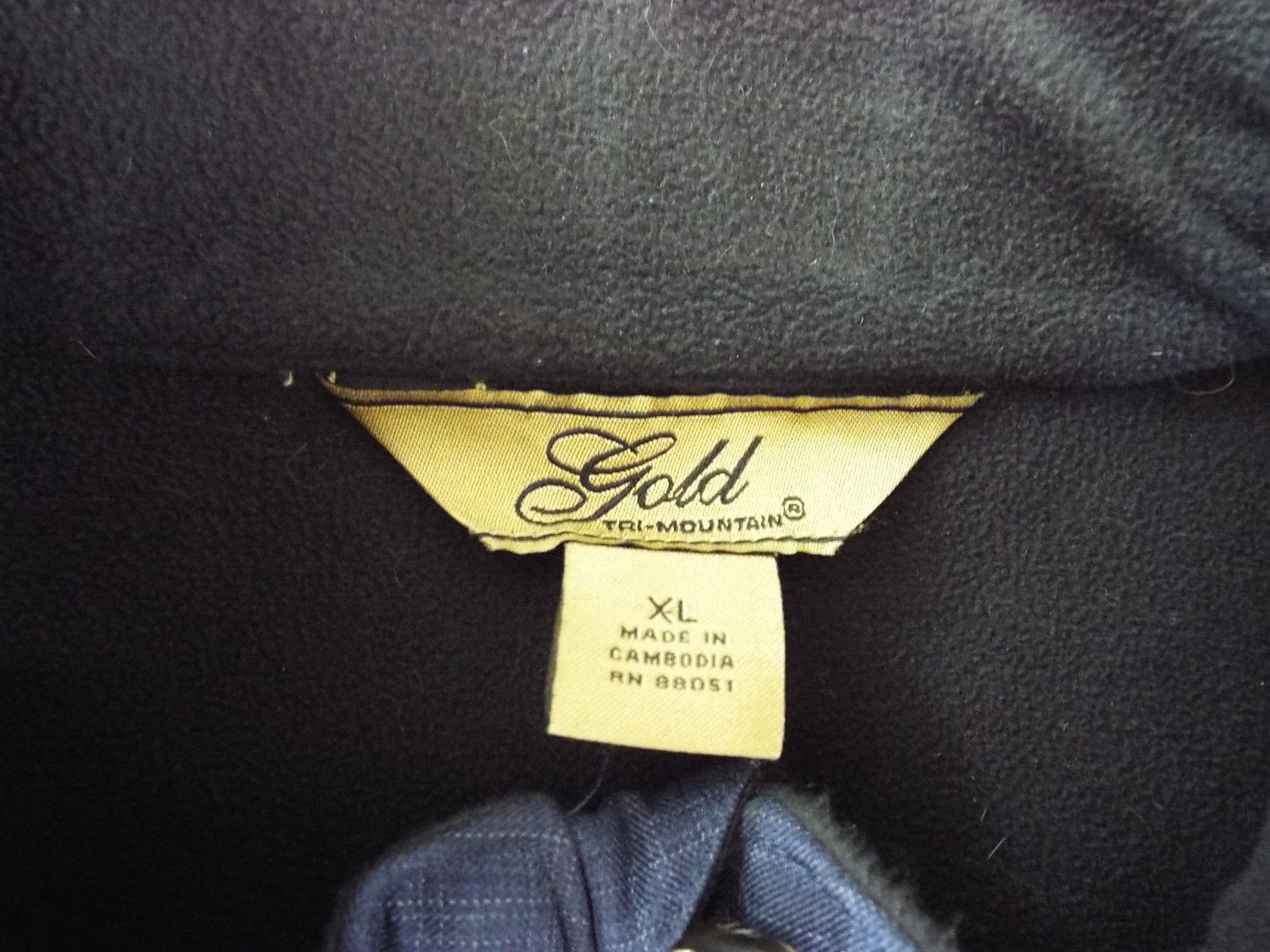 VW Volkswagen Gold Tri-Mountain Mens Dark Royal Blue … - Gem