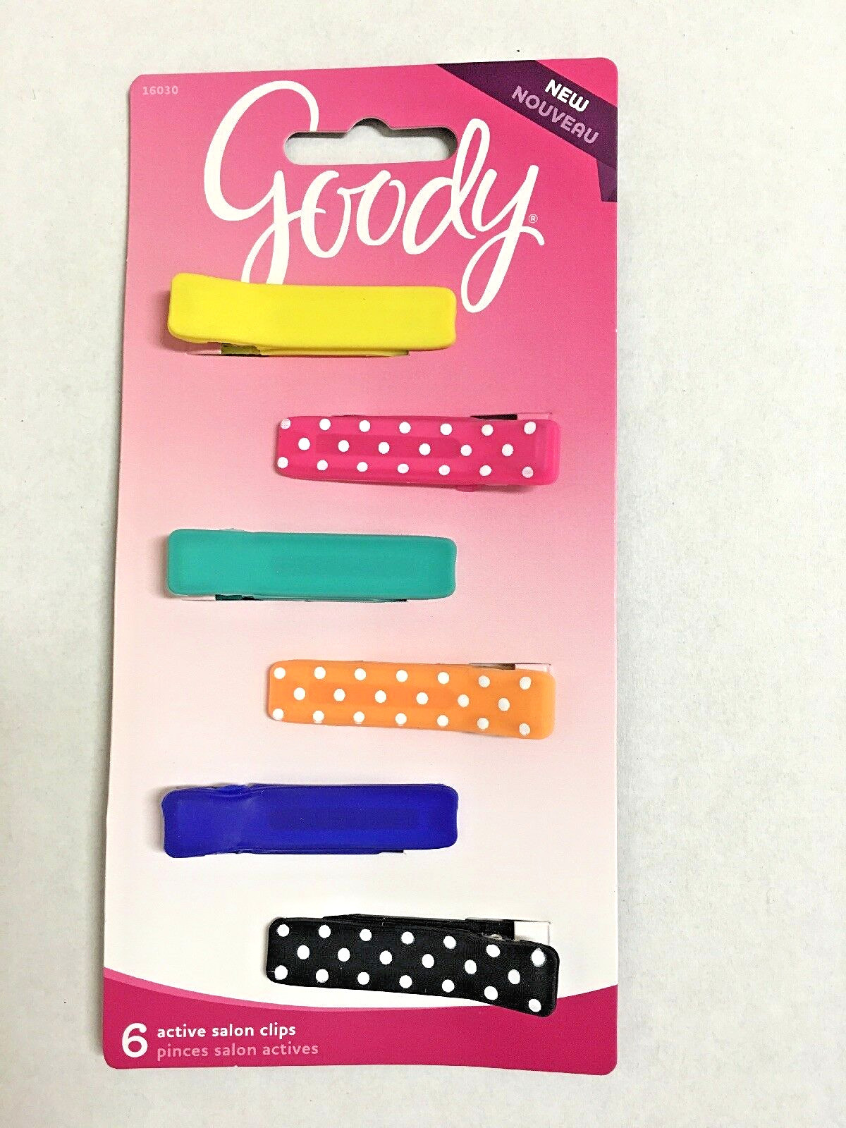 12 pc Goody Girls Stayput Grip Active Salon Clips No Slip Slide Proof ...