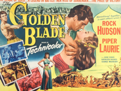 GOLDEN BLADE MOVIE POSTER 1953 ROCK HUDSON PIPER LAURIE SINBAD | eBay