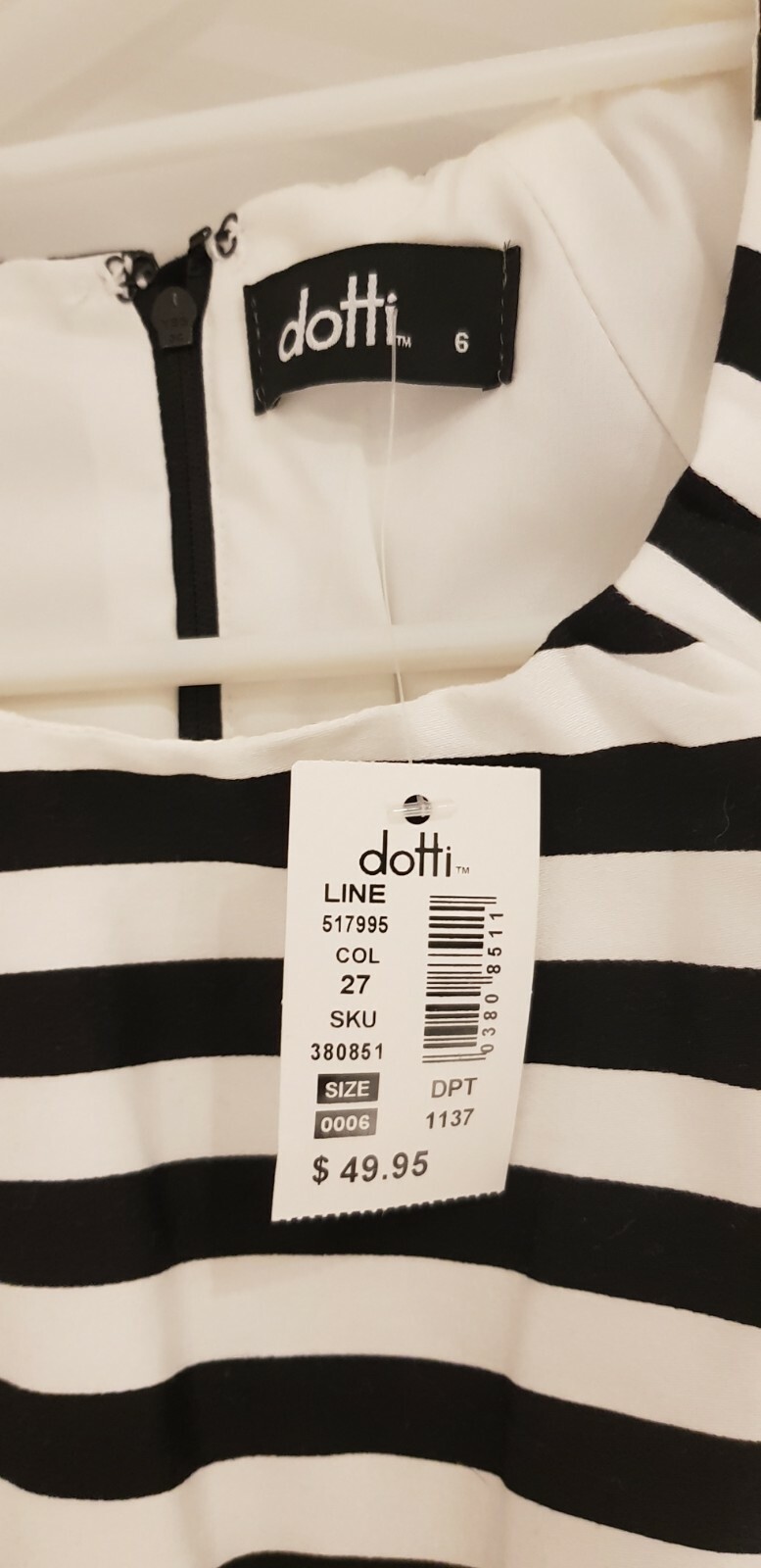 Dotti co-ord cropped top and mini skirt black white stripe size xs | eBay