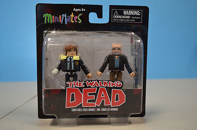 WALKING DEAD MINIMATES SERIES 6 CONSTABLE RICK GRIMES & DOUGLAS MONROE ...