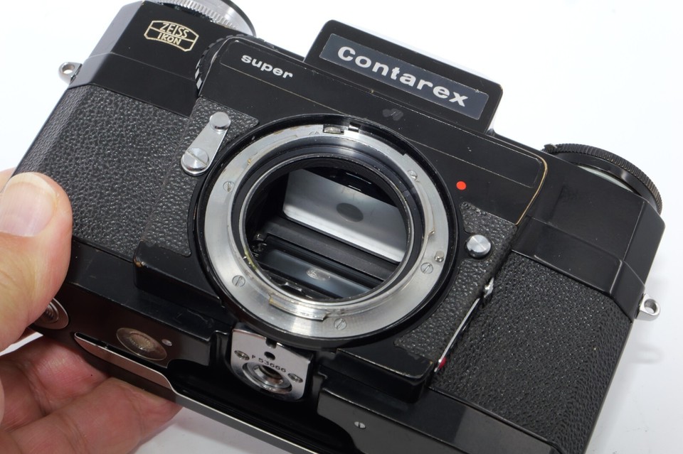 Contarex Super 35mm vintage Film BLACK camera. Accepts BEST Zeiss ...