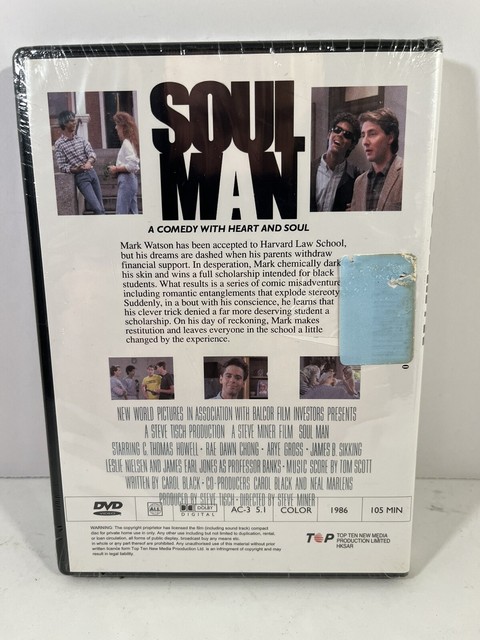 Soul Man DVD Movie 1986 C. Thomas Howell Harvard Law College Comedy for ...