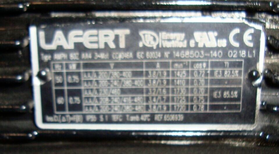 LEYBOLD D25B Vacuum Pump, REFURBISHED. 208/480 Volage, 3 phase. WIP2872 ...