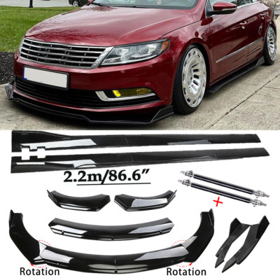 2009-2017 Volkswagen CC Front Bumper Lip Splitter Spoiler Side Skirt ...