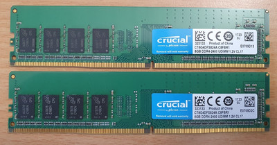 Crucial 16GB ( 2 x 8GB ) PC4-19200 DDR4-2400 PC RAM Crucial DDR4 DIMM ...