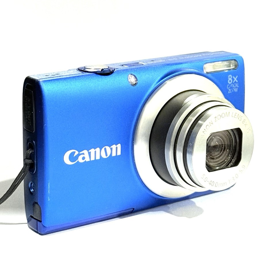 Canon PowerShot A4000 IS Blue 16MP 8x Zoom Camera w/ NB-11L Battery ...