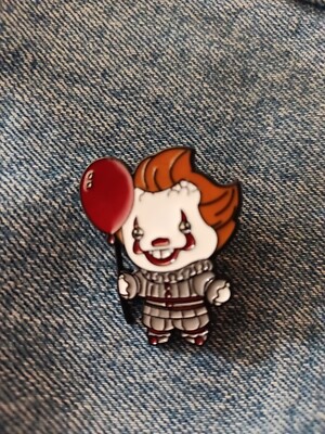 PENNYWISE THE CLOWN ENAMEL PIN-SHIP ALL THE PINS YOU BUY FOR $4.99 ...