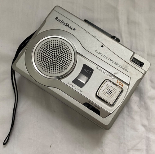 Radioshack Mono Voice Activated Cassette Recorder W/ Pop Up Microphone ...