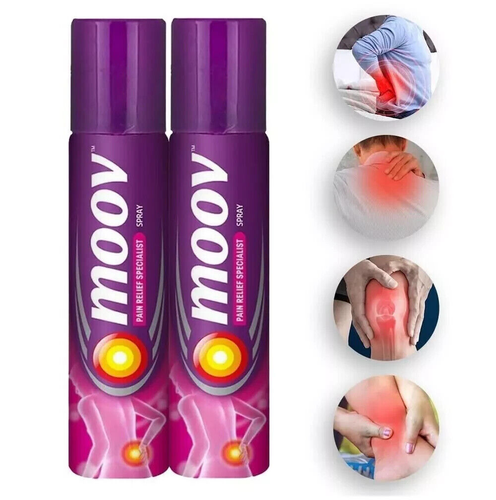 Moov Pain Relief Spray Ayurvedic Formula For Back Pain Joint Pain 50g Pack of 2 | eBay