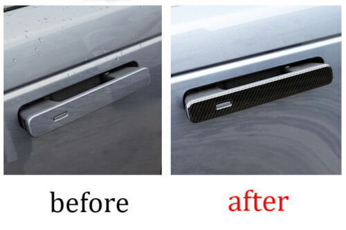 Carbon Fiber Cover Trim Exterior Outside Door Handle 18-22 For Range ...