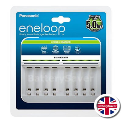 Panasonic eneloop BQ-CC63 Intelligent 8 Slot Battery Charger for AA/AAA ...