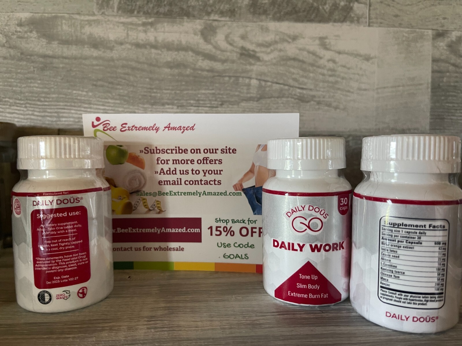 2 bottles Daily Work Daily Dous GO Weight Loss Pills | eBay