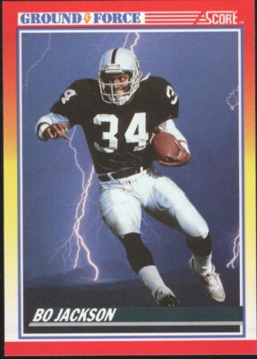 Bo Jackson 1990 Score Football Ground Force #330 Bo Knows | eBay