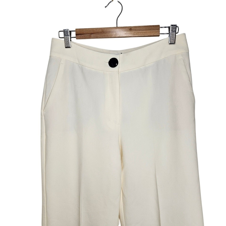 NWT!!! MNG Elegant Cream Wide-Leg Pants. Size 6 | eBay