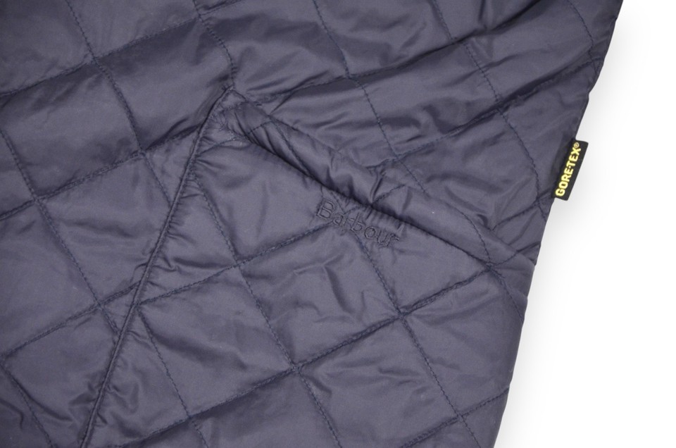 Barbour Drigg Jacket Men's Gore-tex Quilt Blue Navy England Size M | eBay