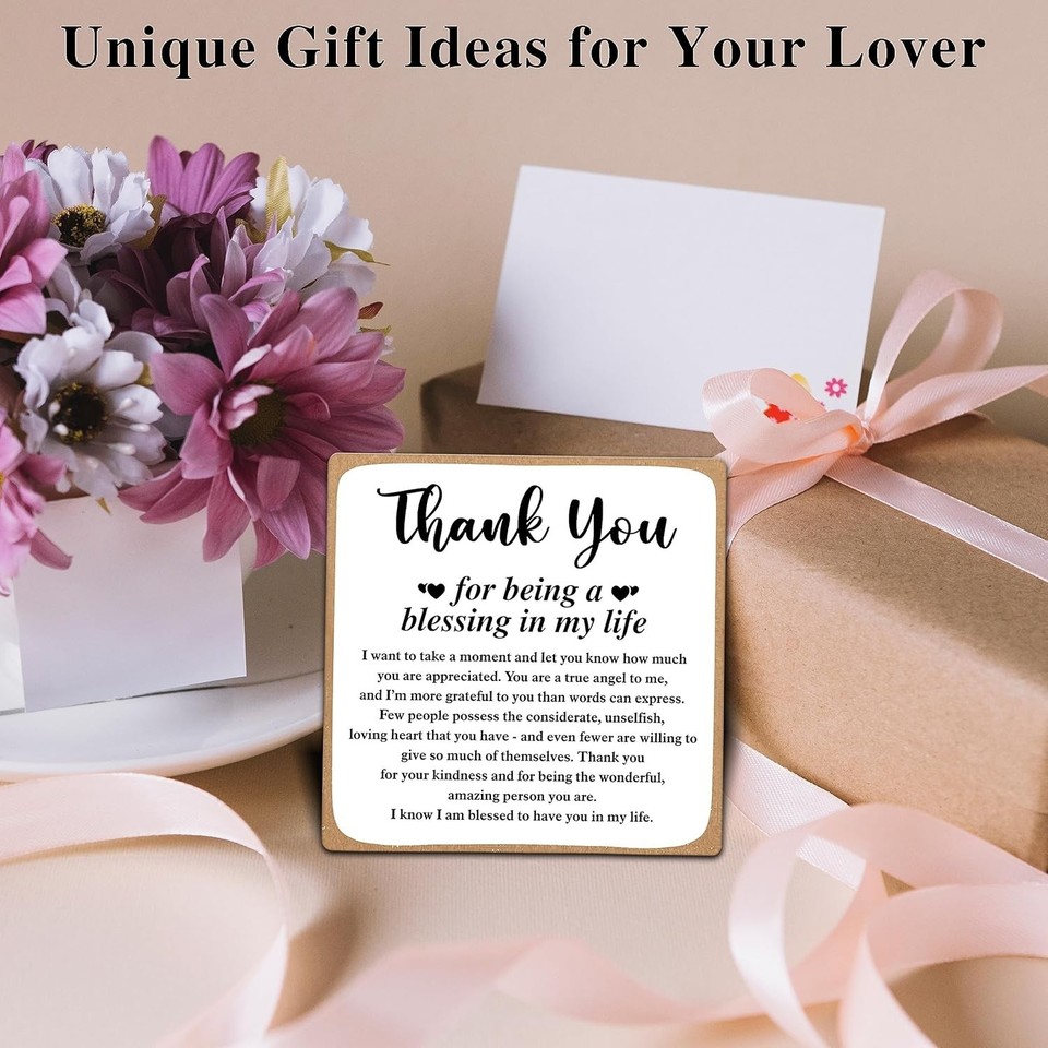 Thank You Gifts for Women Men Friends Mom, Thank You for Being a ...