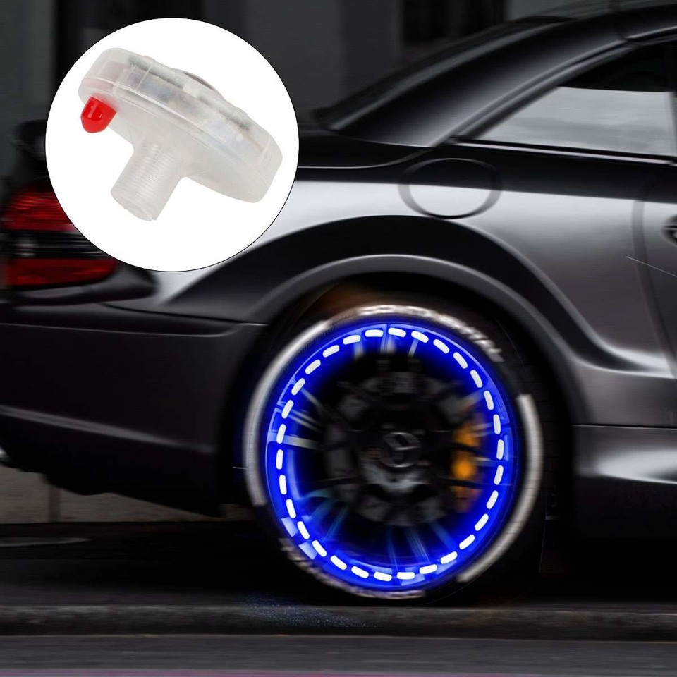 4pcs 15 Mode Solar Energy Auto Flash LED Car Wheel Hub Tire Valve Cap ...