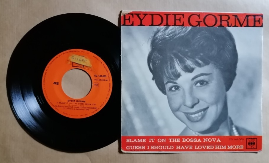 DION Ruby Baby / EYDIE GORME Blame it On the Bossa Nova 7" EP CBS CG ...