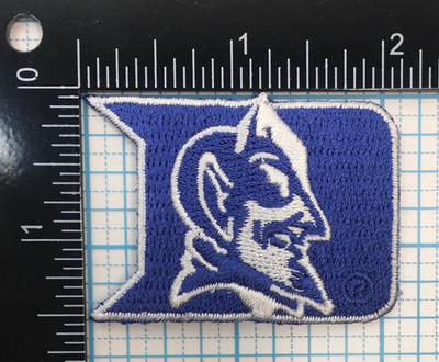 DUKE BLUE DEVILS NCAA COLLEGE VINTAGE 2 1/8" WHITE BORDER TEAM LOGO ...