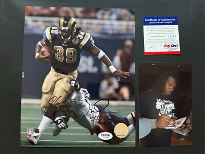 Steven Jackson Rare autographed signed St. Louis Rams OSU 8x10 photo ...