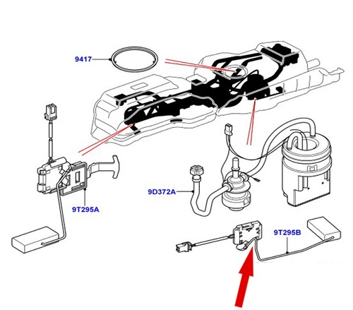 LAND ROVER LR3 / DISCOVERY 3 2005-2009 REAR FUEL TANK SENDER UNIT VDO ...