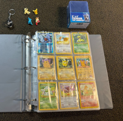 Pokemon Card Binder Lot – OOYAMAS PIKACHU No.025 Vending - Vintage Holo ...