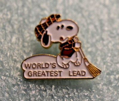 Snoopy World's Greatest Lead Sports Pin | eBay