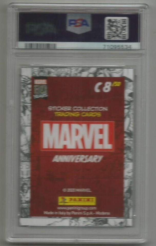 2020 IRON MAN PANINI MARVEL 80 Years # C8 Trading Card PSA 8 NM-MT | eBay