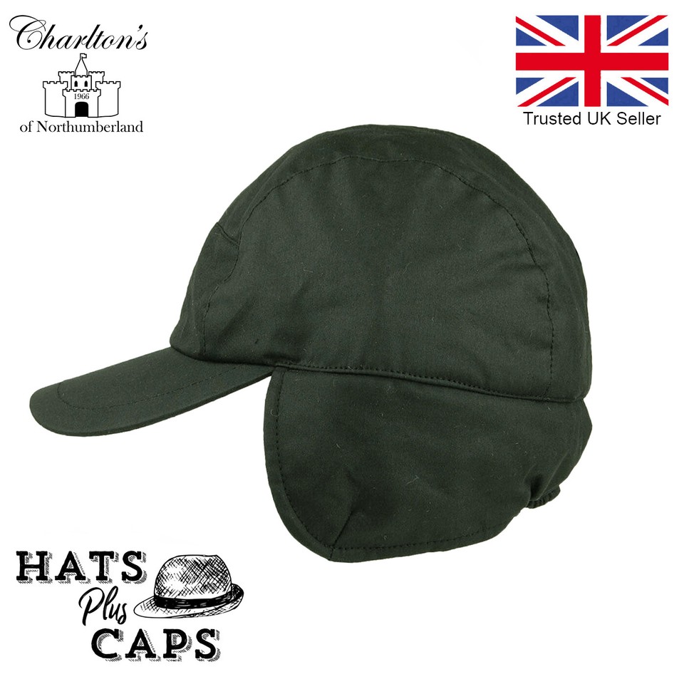Waterproof Mountain Cap British Waxed Cotton Earflap Trapper Hat ...
