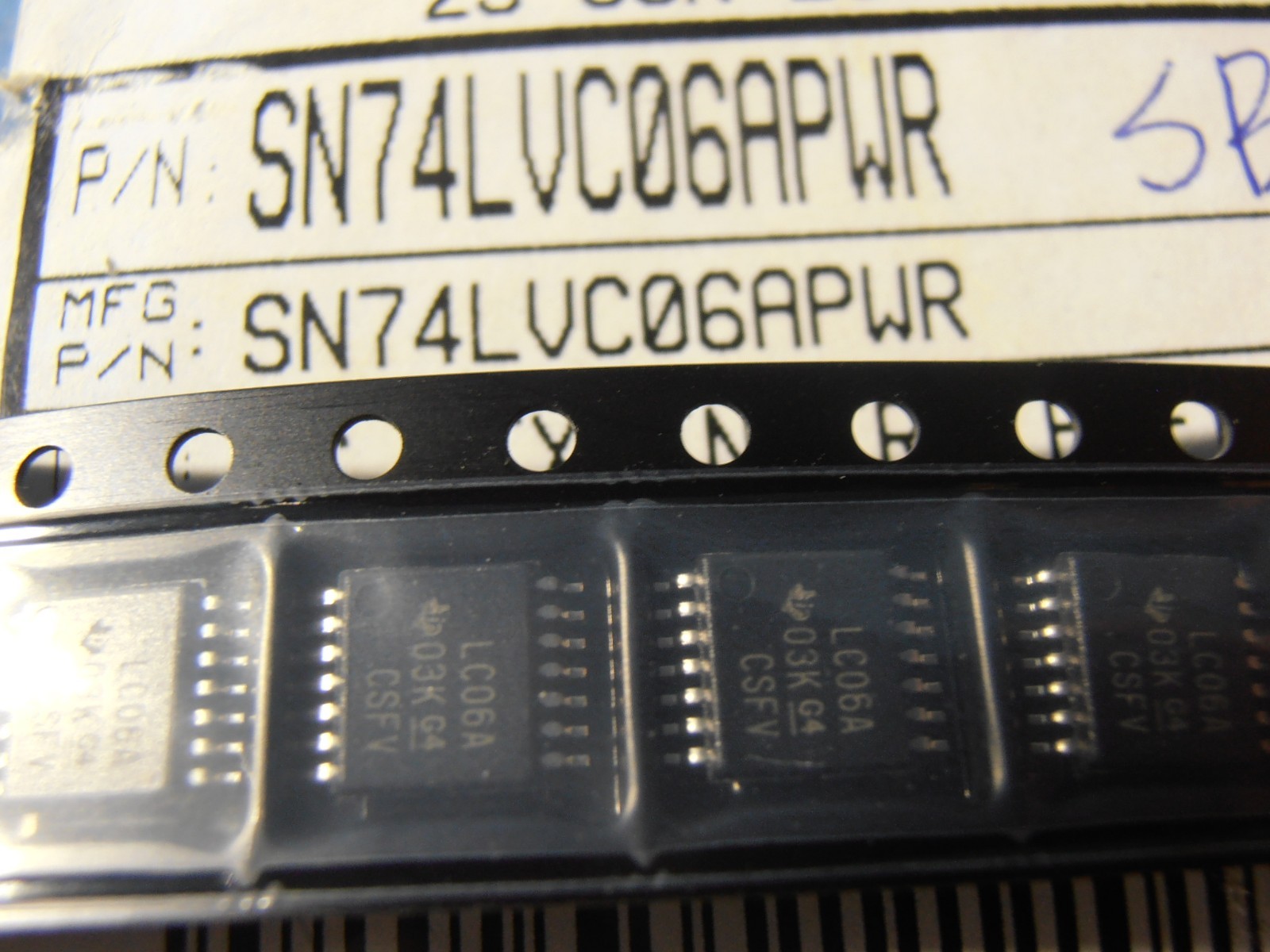 5pcs 74LVC06APW HEX INVERTER BUFFERS/DRIVERS WITH OPEN-DRAIN IC TSSOP14 ...