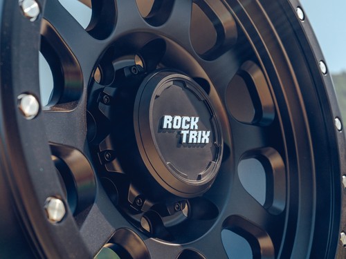 18" RockTrix RT111 Black Wheel, 18x9 -12mm Offset, 4.5" Backspace ...