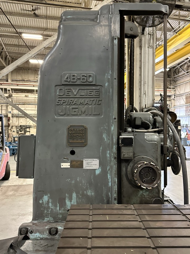Devlieg,4B-60 Jig Mill,36"x60" Table 21-1000 RPM Spindle w/Tooling | eBay